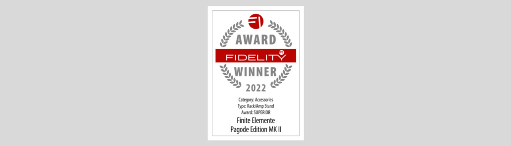 The German high-end magazine FIDELITY awards pagode° Edition MKII the ...
