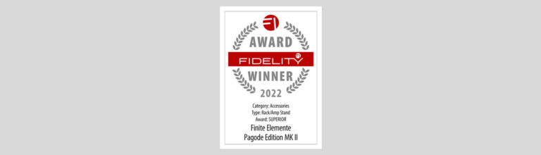 The German high-end magazine FIDELITY awards pagode° Edition MKII the ...